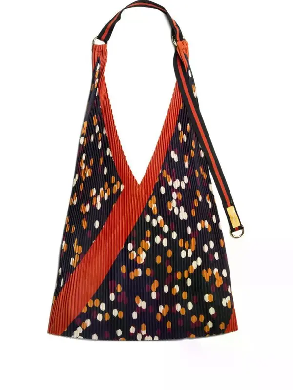 MULTITUDES BAGS Valeria Pleated Polka-dot Shoulder Bag