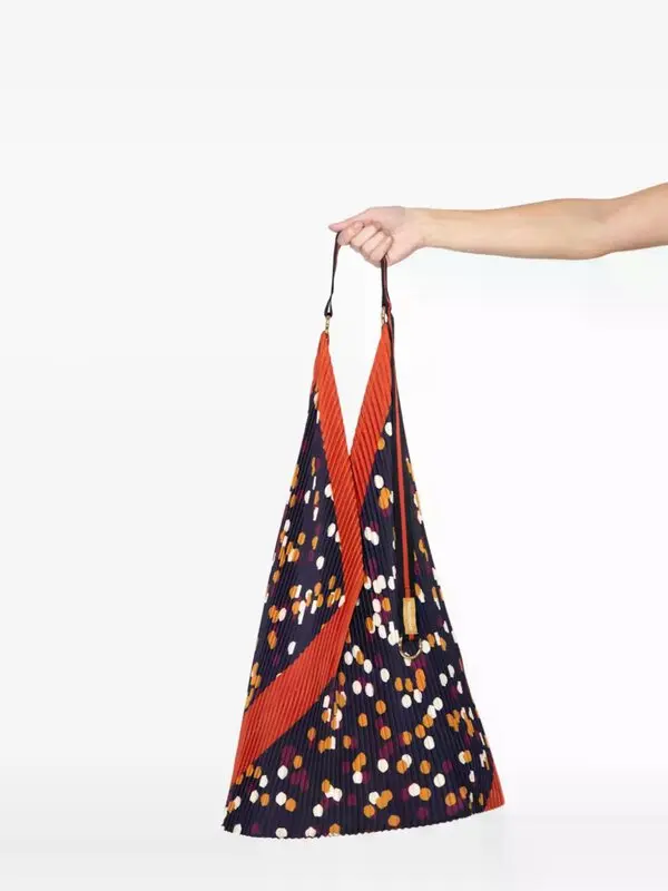 MULTITUDES BAGS Valeria Pleated Polka-dot Shoulder Bag