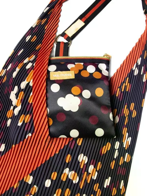 MULTITUDES BAGS Valeria Pleated Polka-dot Shoulder Bag