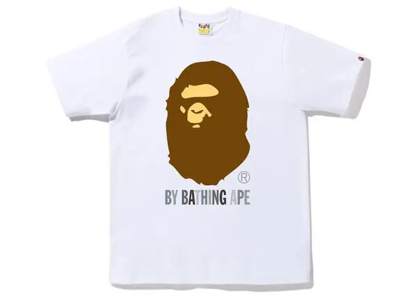 A BATHING APE Colors Bathing Ape Tee Shirt - White Black