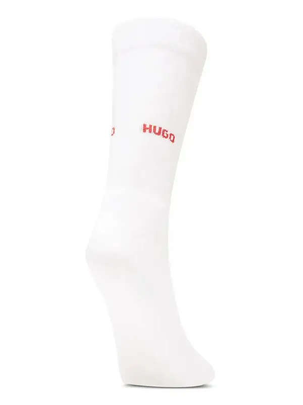 Hugo Logo-knit Socks Pack Of 3 - Black