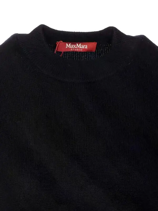Max Mara Crew-neck Side-split Sweater