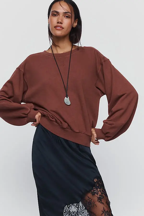 PILCRO Niki Sweatshirt - Cappuccino