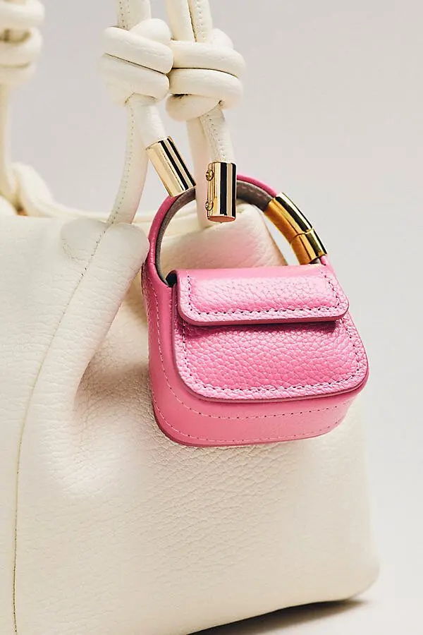 POSH TECH Airtag Icon Bag Charm - Pink Purse