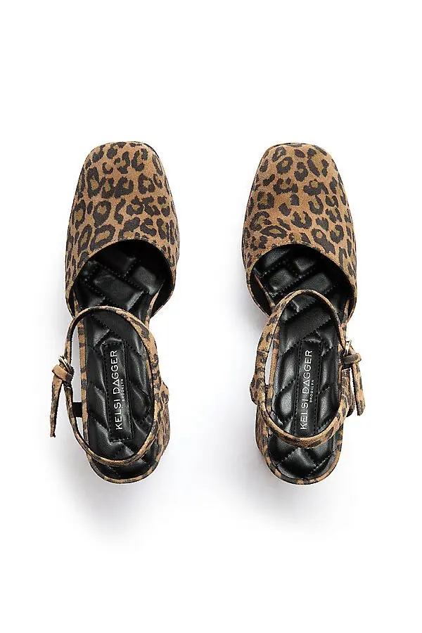 KELSI DAGGER BROOKLYN Edna Mary Jane Heels - Leopard