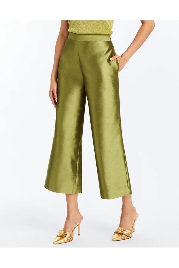 Mestiza New York Blake Cropped Pant - Green