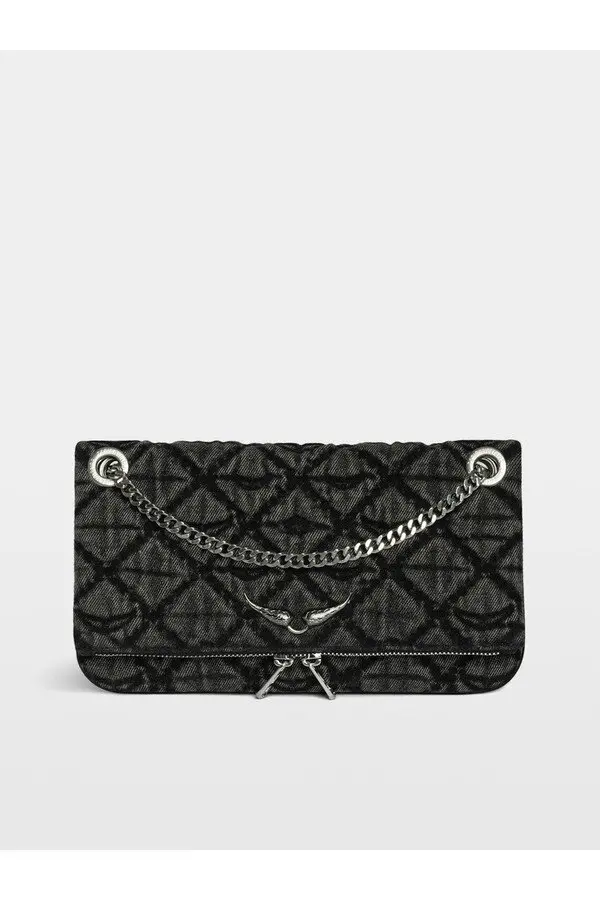 Zadig&Voltaire Rock Ii Monogram Clutch - Denim