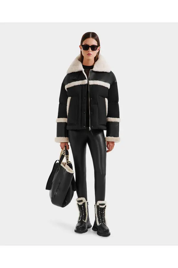 Rudsak Shearling Down Cropped Jacket