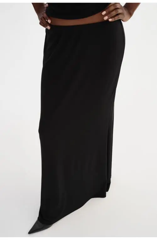LAMARQUE Knit Maxi Skirt - Black