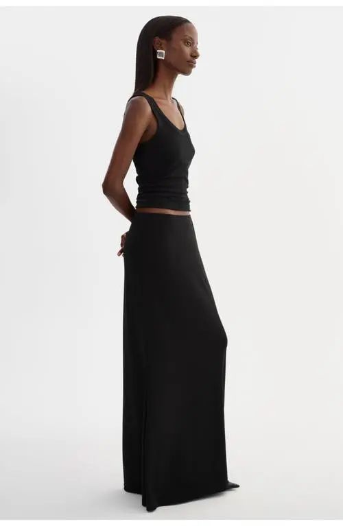 LAMARQUE Knit Maxi Skirt - Black