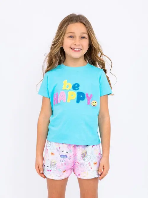 PREPPY GOOSE Plush Sleepover Loungewear Shorts - Multicolor