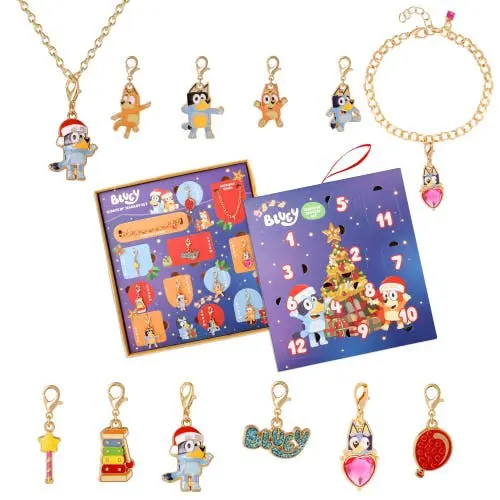 BLUEY Advent Calendar 12-piece Jewelry Set - Multicolor