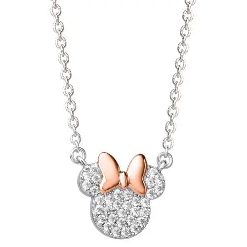 Disney Minnie Mouse Cubic Zirconia Pendant Necklace