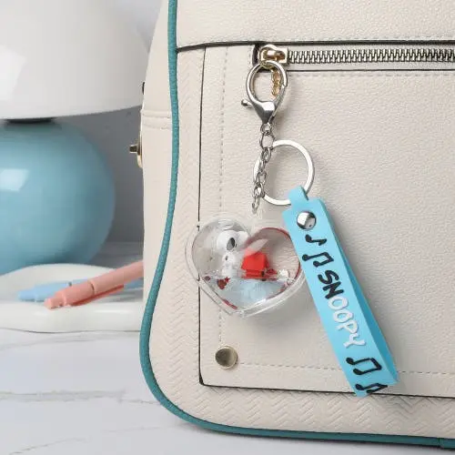 PEANUTS Snoopy Heart Liquid Keychain
