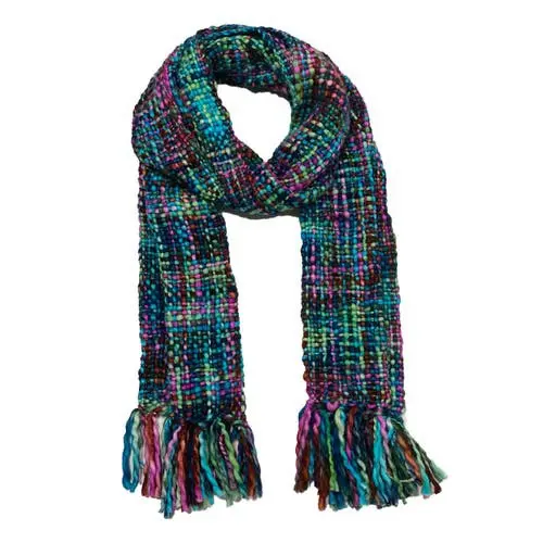 FEELGOODZ Stella Acrylic Multi Colored Winter Scarf - Pacifica