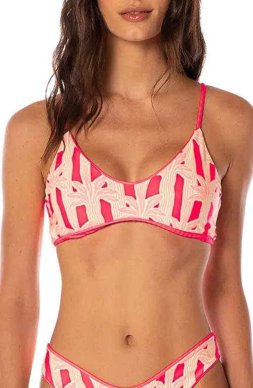 MAAJI Flame Coral Liberties Reversible Bikini Top