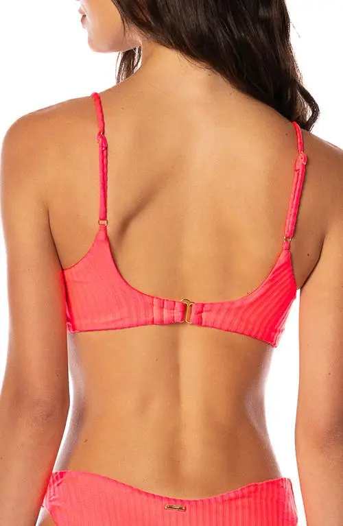 MAAJI Flame Coral Liberties Reversible Bikini Top