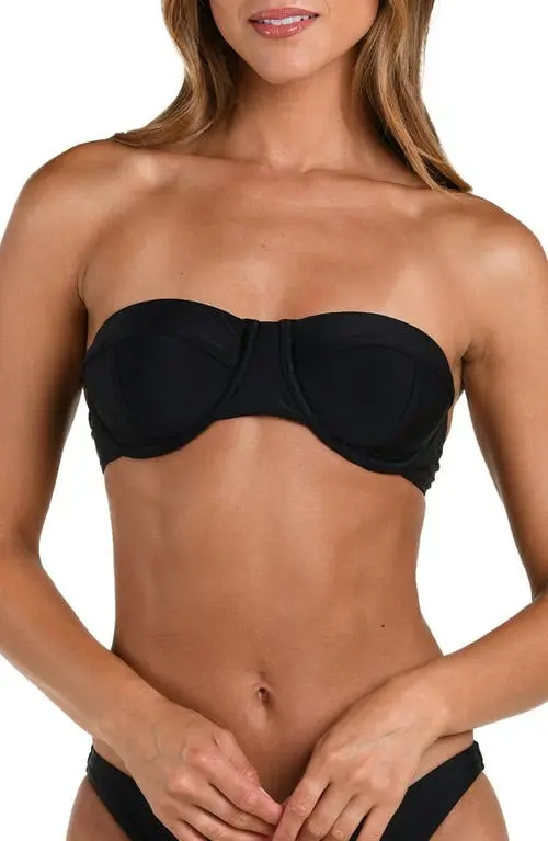 L'Agence Alexandria Underwire Bikini Top - Black