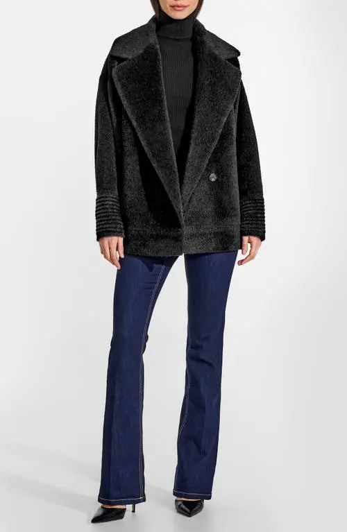 Sentaler Bouclé Wool & Alpaca Blend Short Coat