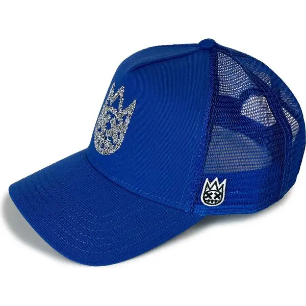 CULT OF INDIVIDUALITY Crystal Shimuchan Logo Trucker Hat - Blue