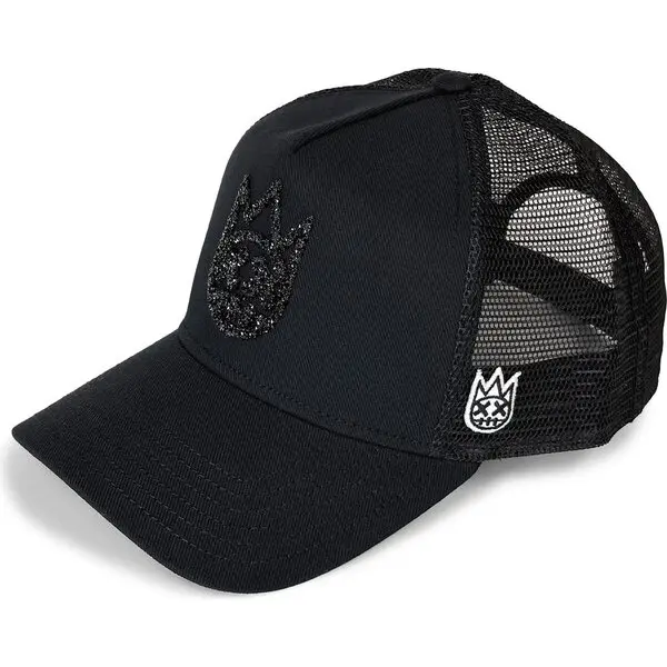 CULT OF INDIVIDUALITY Crystal Logo Trucker Hat - Black