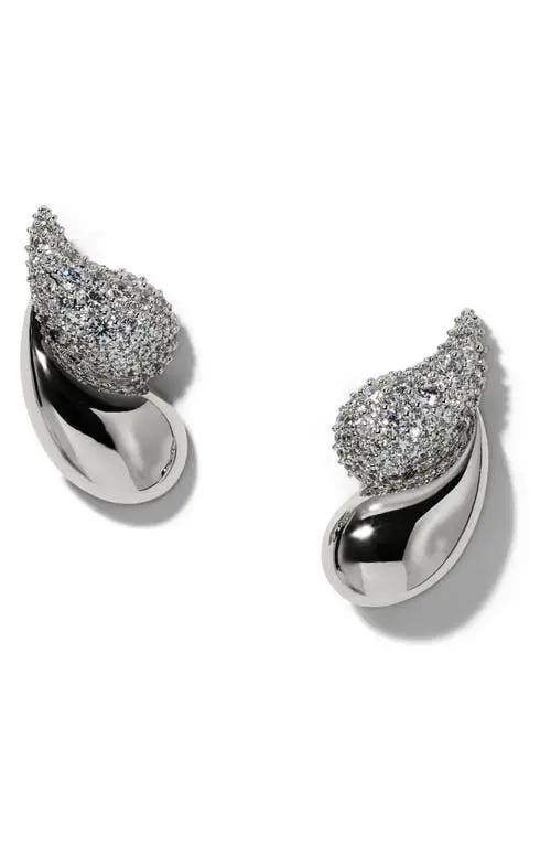 Nadri Pisa Cubic Zirconia Stud Earrings - Rhodium