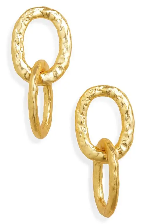 KARINE SULTAN Bold Link Dangle Earrings - Gold