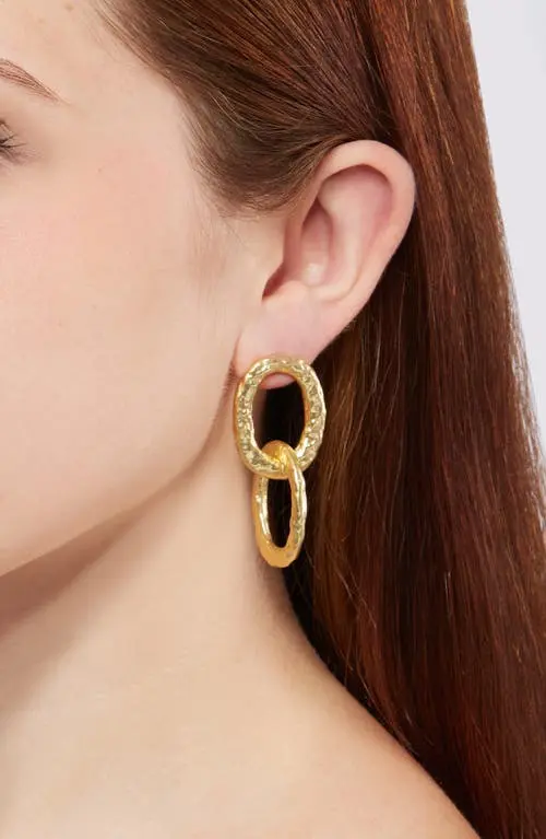 KARINE SULTAN Bold Link Dangle Earrings