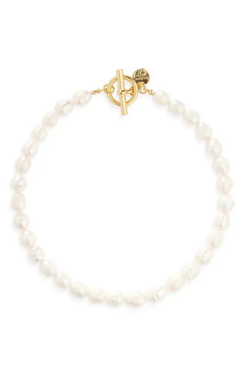 KARINE SULTAN Freshwater Pearl Necklace - Gold