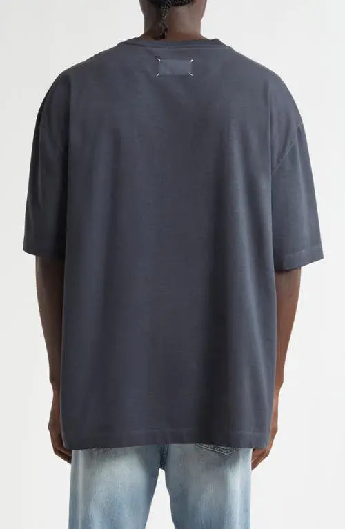 MAISON MARGIELA Oversize T-shirt - Anthracite