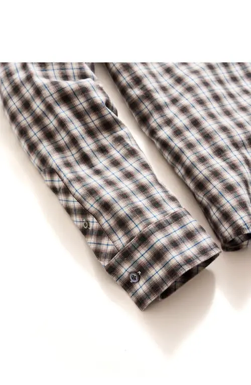 Billy Reid Hutcheson Plaid Cotton Button-up Shirt - Brown Multi