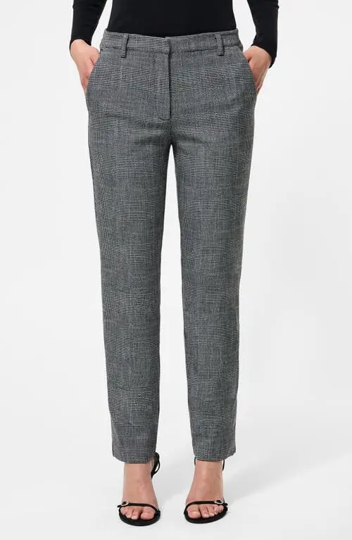 French Connection Glen Plaid Slim Crop Trousers