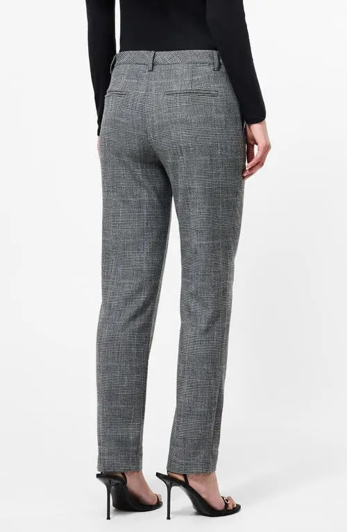 French Connection Glen Plaid Slim Crop Trousers