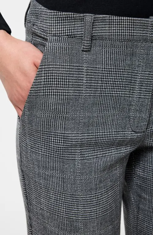 French Connection Glen Plaid Slim Crop Trousers