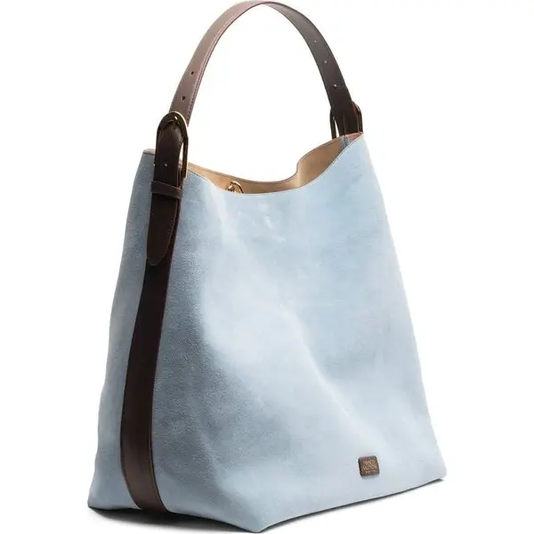 FRANCES VALENTINE Hunter Hobo Shoulder Bag - Light Blue