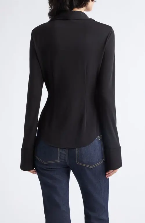 Cinq À Sept Mckenna Twist Front Jersey Shirt