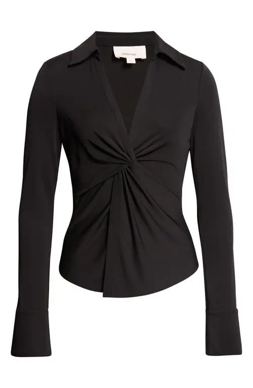 Cinq À Sept Mckenna Twist Front Jersey Shirt