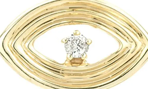 Adina Reyter Evil Eye Diamond Mini Charm - 9k Yellow Gold