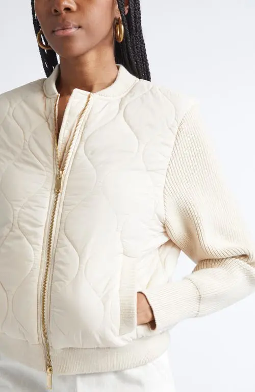 Ramy Brook Miranda Mixed Media Quilted Jacket