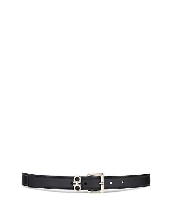 FERRAGAMO Donna Leather Belt - New Navy