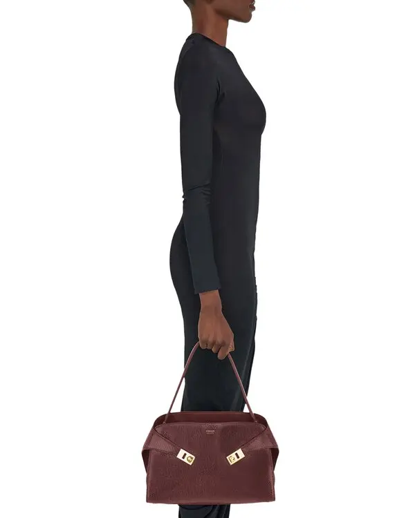 FERRAGAMO Hug Shoulder Bag - Plum