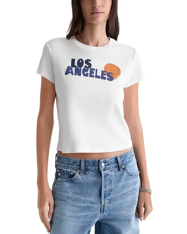 Ag Sadie Crew Cropped Tee - Laci