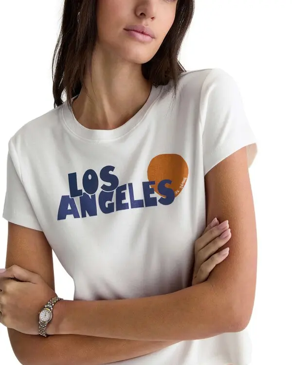 Ag Sadie Crew Cropped Tee - Laci