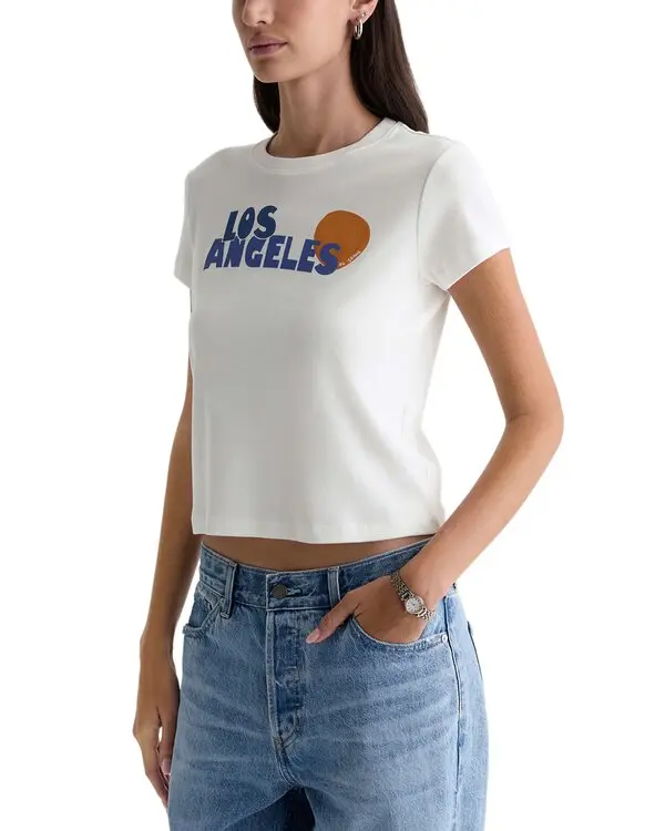 Ag Sadie Crew Cropped Tee - Laci