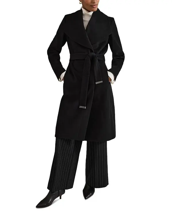 PHASE EIGHT Belted Coat - Black