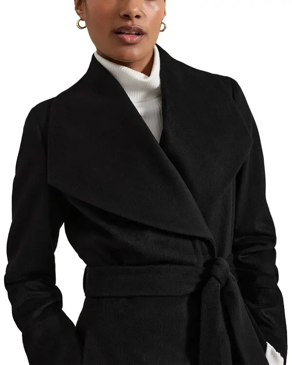 PHASE EIGHT Belted Coat - Black