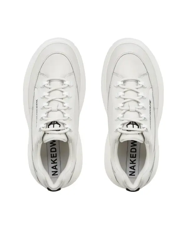 NAKED WOLFE Sprinter Platform Sneakers - White