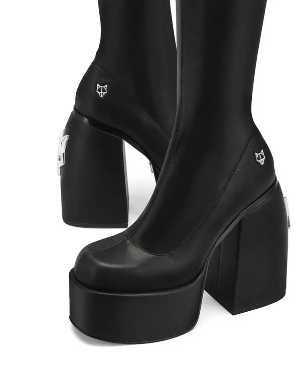 NAKED WOLFE Spice Platform Boots - Black