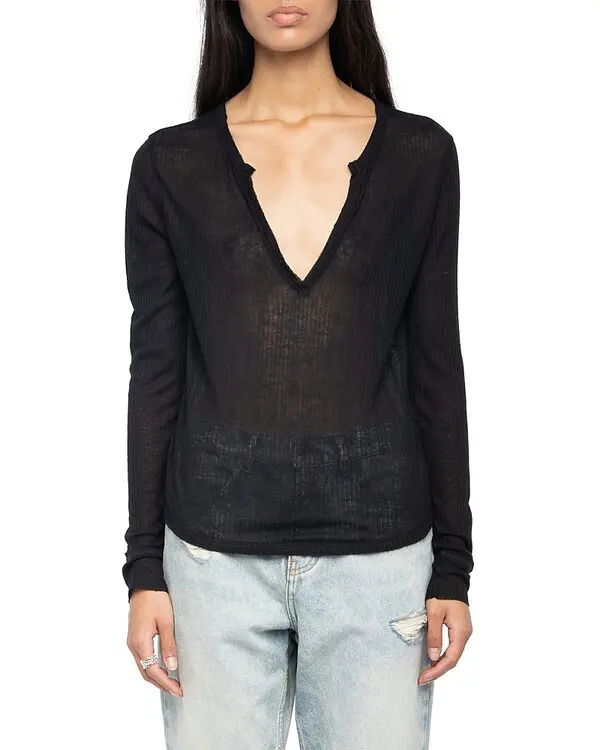 Zadig&Voltaire Tani Ribbed Top