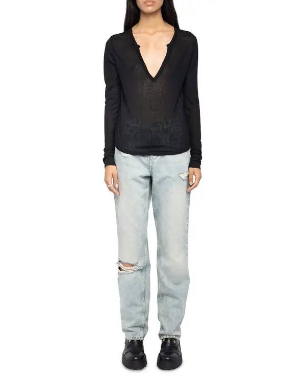 Zadig&Voltaire Tani Ribbed Top